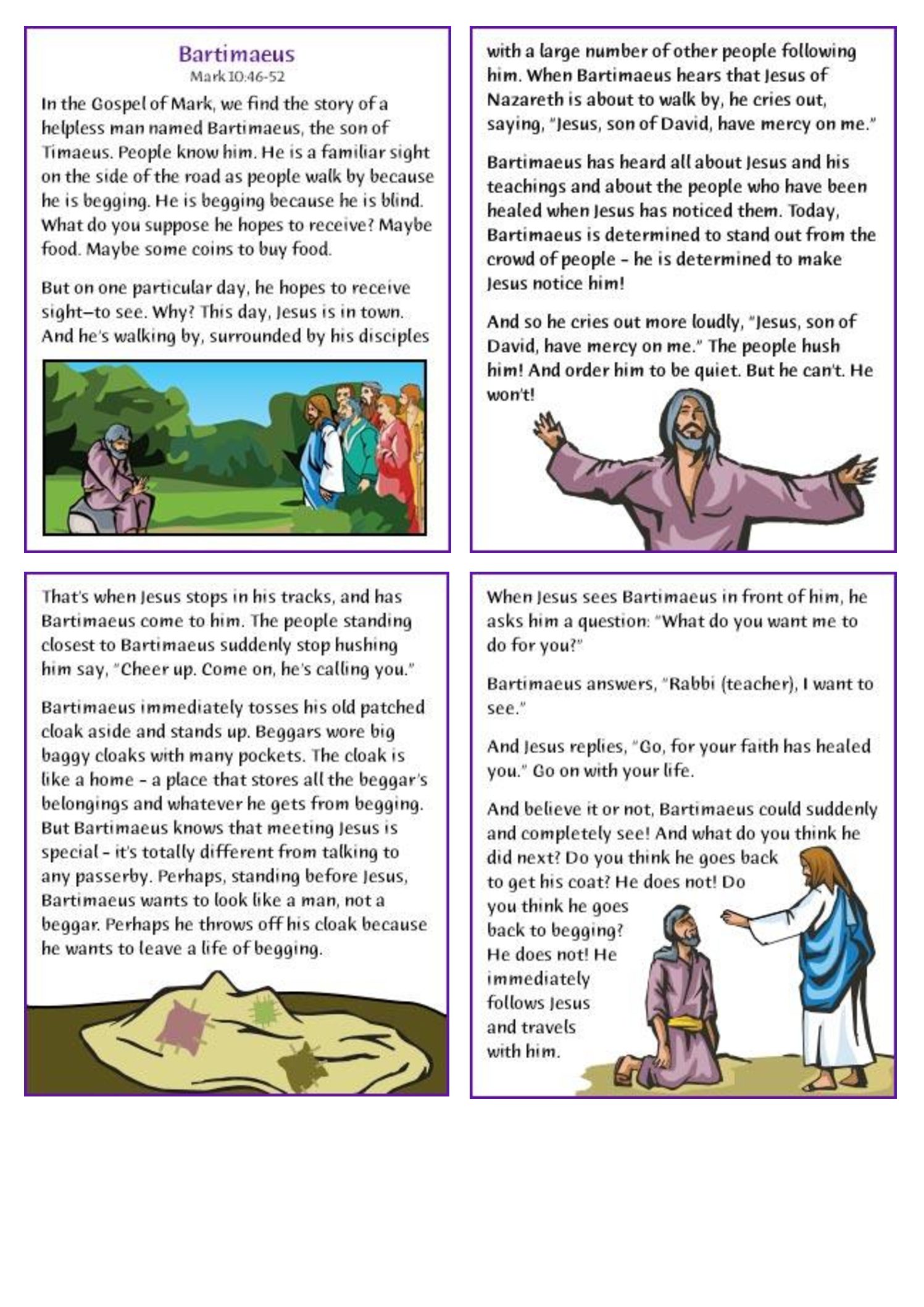 Blind Bartimeus story | Jubilee Community Church, East Grinstead